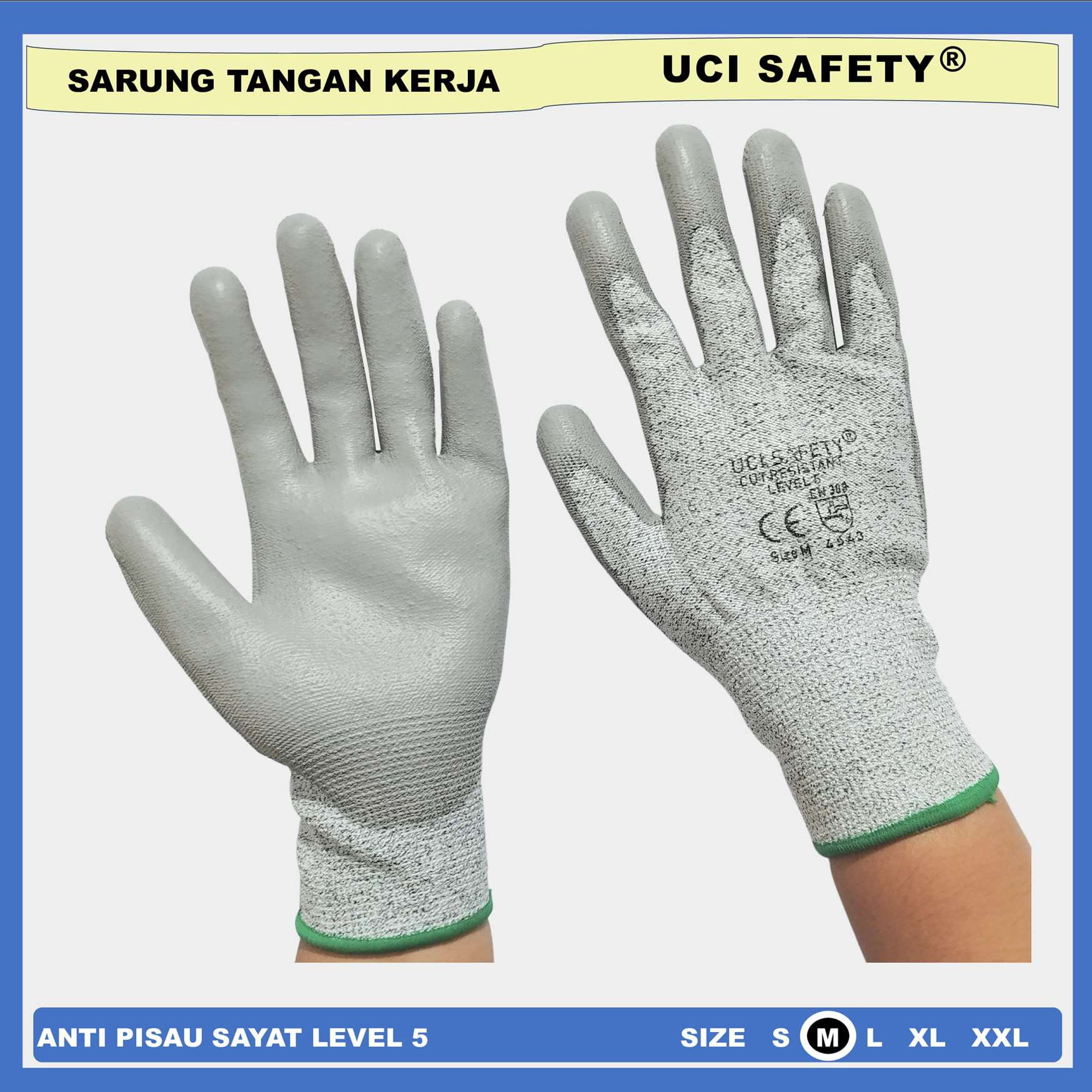 Sarung Tangan Anti Potong Anti Sayat Cut Resistant - Uci Safety ...