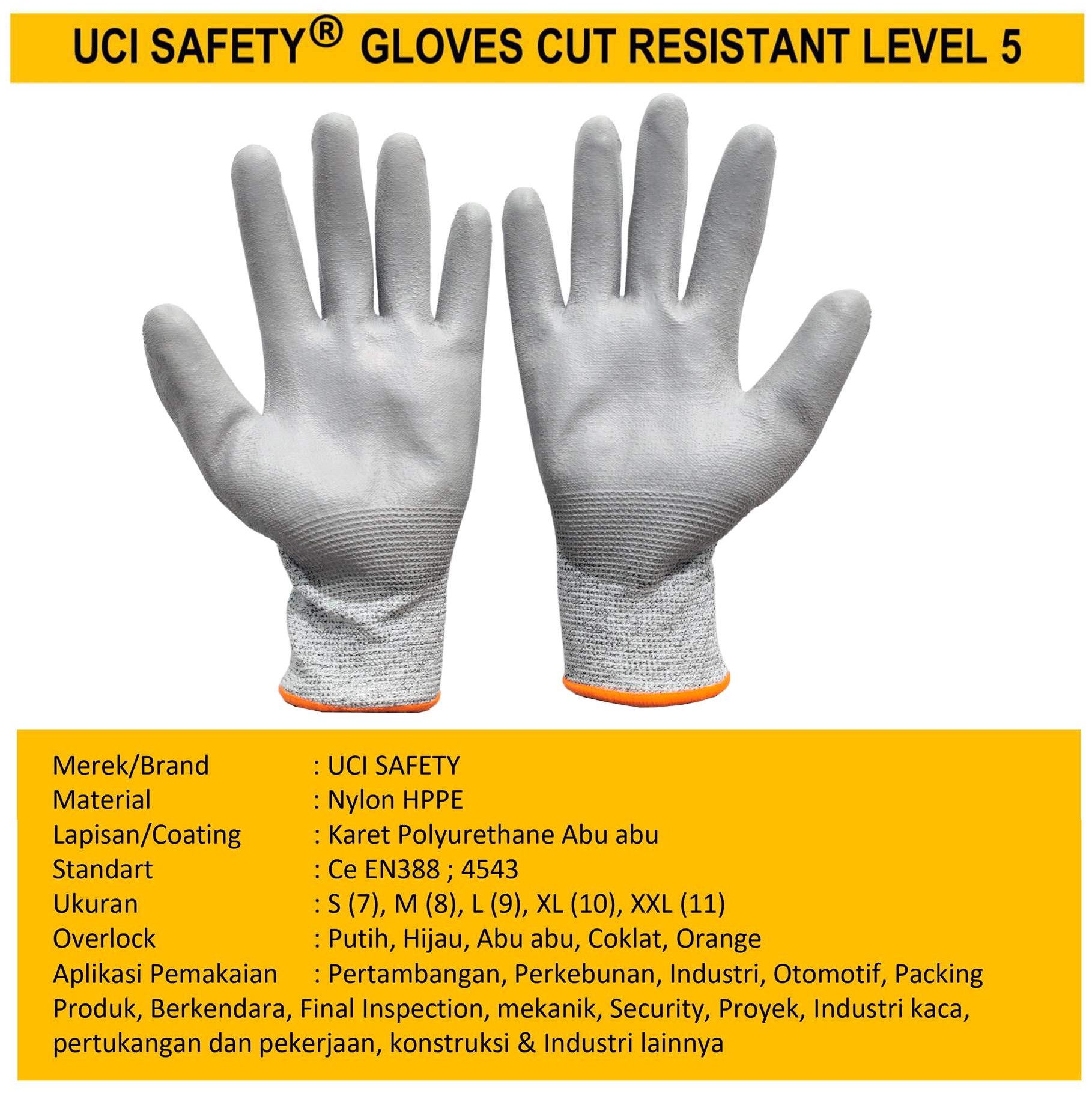 Sarung Tangan Berkebun Anti Benda Tajam - Uci Safety | Sarung Tangan Safety